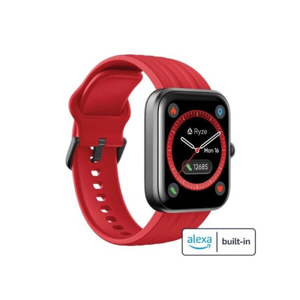 RYZE EVO SMART WATCH WITH ALEXA RED + BLUE | Woolworths