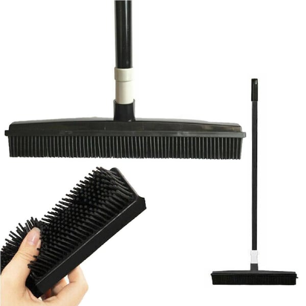 Ozoffer Rubber Broom For Dog Cat Pet Hair Car Windows Handle Sweeper ...
