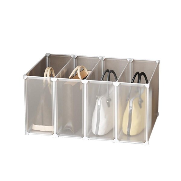 SOGA 1 Tier Multifunctional PP Plastic Bag Box Portable Cubby DIY ...