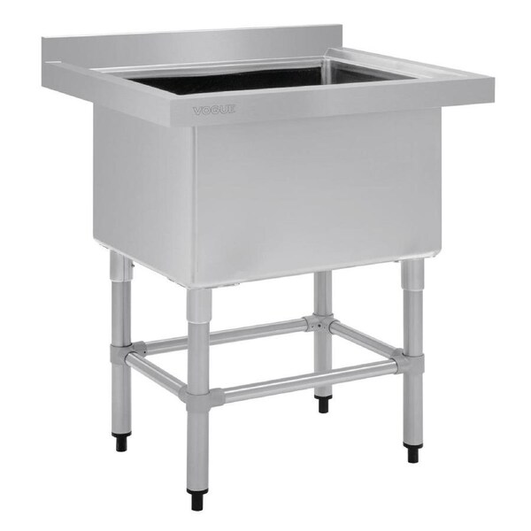 Vogue St/St Deep Pot Sink - 770mm (w) x 600mm (d) (90mm Drain) | Woolworths