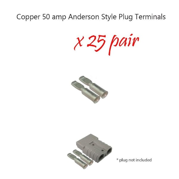 50 x 50 amp Anderson Plug Copper Terminals | Woolworths