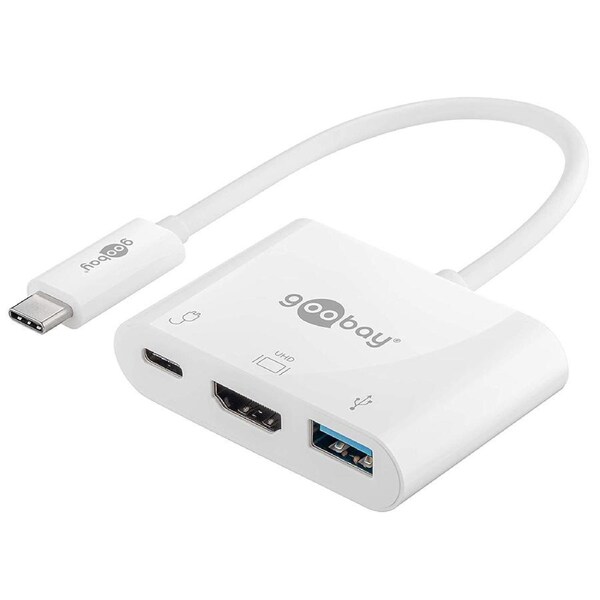 Goobay M USB-C to F Multiport USB/HDMI Cable Adaptor/Connector For ...