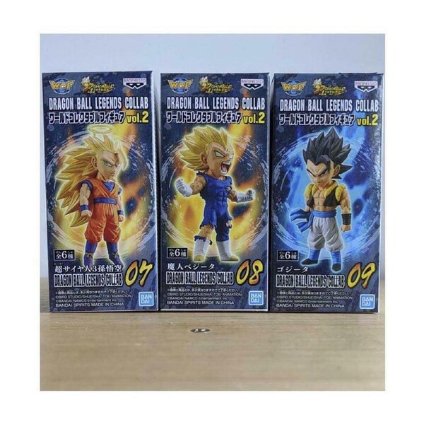Set of 3 Banpresto Dragon Ball Legends Collab World Collectable Figure ...