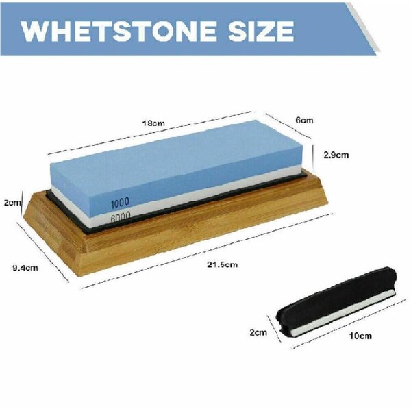 1000/6000 Dual Whetstone Knife Sharpening Waterstone Water Wet Stone ...