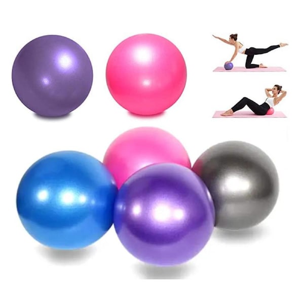 25cm Mini Yoga Ball Pilates Fitness Exercise Stability Ball Women Lady ...