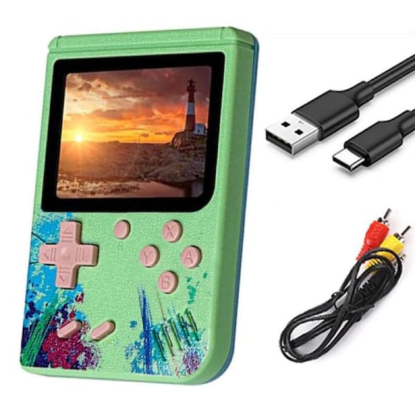 Nevenka 3.0inch Screen Retro Handheld Game Console 500 Classic FC Games ...