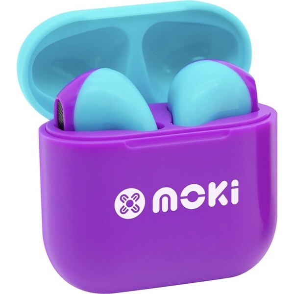 Moki MokiPods Mini TWS Wireless/Bluetooth Earphones Kids Volume Limited ...