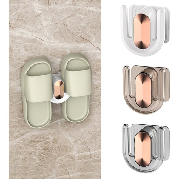 9Pcs Wall Mounted Slipper Rack Toilet Storage Rack Punch Free Slipper ...