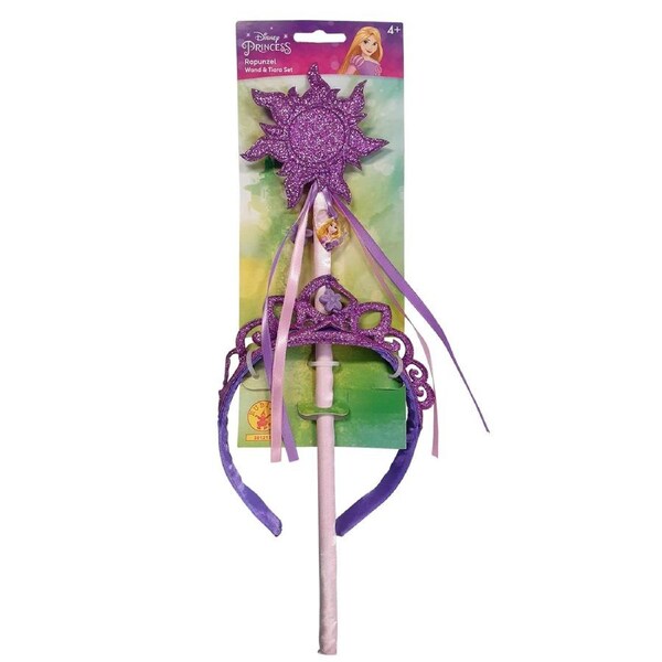 Disney Princess Rapunzel Accessory Bundle Wand & Tiara Party Costume ...