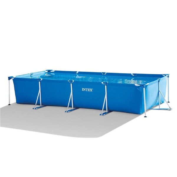 Intex 4.5mx2.2m Rectangular Frame & Pool Set w/ Filter Pump Swimming ...