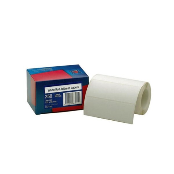 Avery Label Address Roll Handwritable 102x36mm - 250 Labels per Roll ...