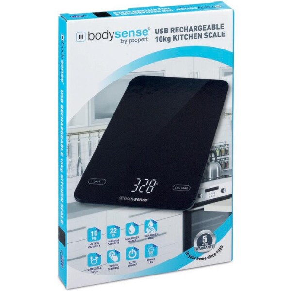 Propert BodySense USB Rechargeable Kitchen Scale 10kg | Woolworths