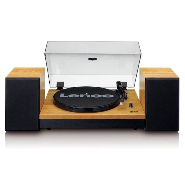 Lenco LS-300 Bluetooth Turntable Record Vinyl Player 33/45RPM w/2x ...