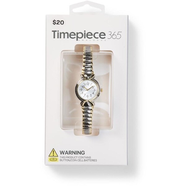 Timepiece 365 Women's Expansion Band Analogue Watch - Silver & Gold ...