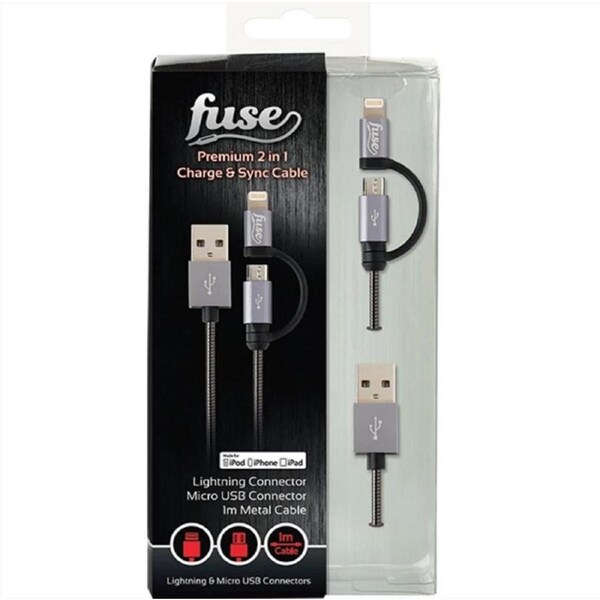 2in1 Sync Cable LightningMicro USB Accessories | Woolworths