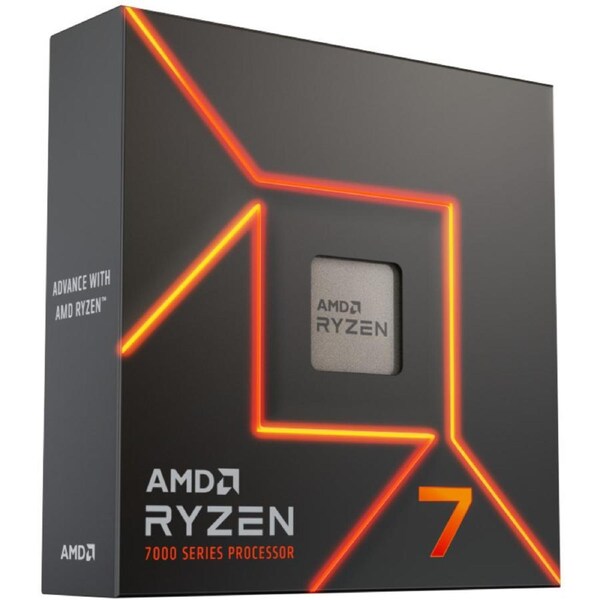 AMD Ryzen 7 7700 8 Cores / 16 Threads, 65 watts, Max Freq 5.3Ghz, 40MB Cache, Wraith Prism ...
