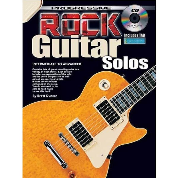 Progressive Rock Guitar Solos Book/CD | Woolworths