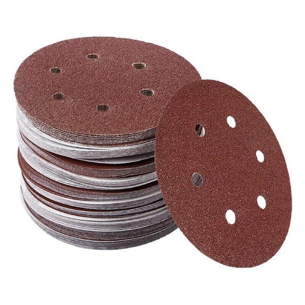 150PCS 6" Sanding Discs Pads 150mm 60 - 240 Grit Mixed Orbital Sander ...