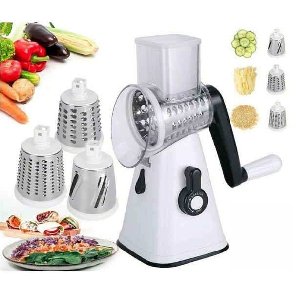 Kitchen Vegetable Food Manual Rotary Drum Grater Chopper Slicer Fruit ...