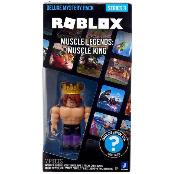 Roblox Series 3 Muscle Legends Muscle King 3-Inch Deluxe Mystery Pack ...