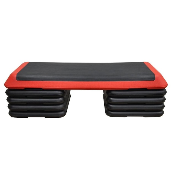XL - Aerobic Step - 110cm*40cm Cardio Exercise Stepper - Red Stepper 8 ...