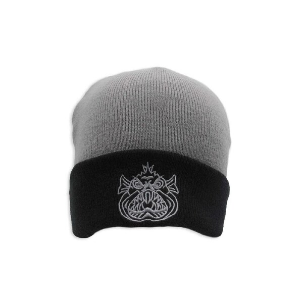 Ugly Fish Knit Beanie Headwear Hat #Grey / Black | Woolworths