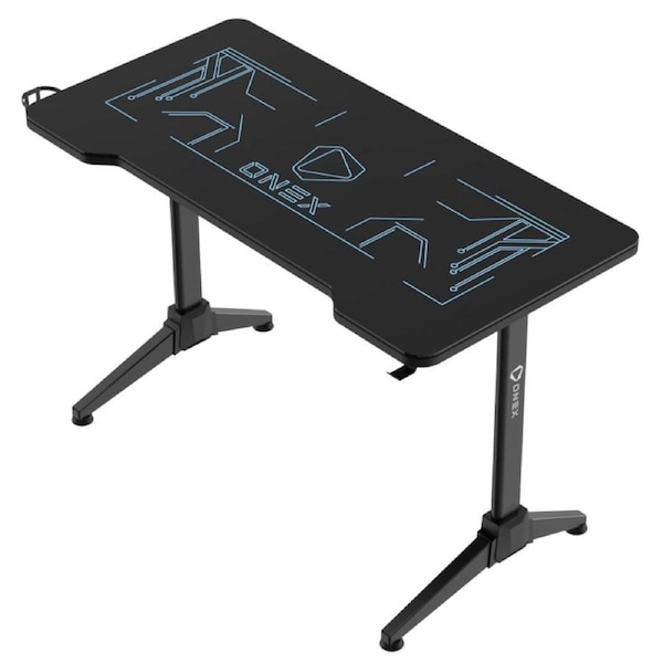 ONEX GD1400G RGB Tempered Glass Gaming Desk with ONEX Customised ...