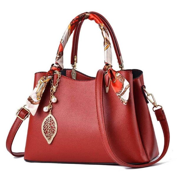 Nevenka Womens Fashion Leather Purses and Handbags Top Handle Satchel ...