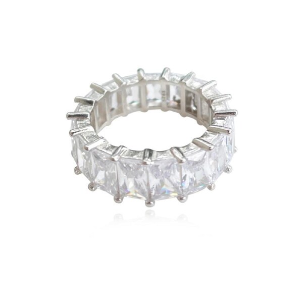 Culturesse Arcene Luxury Inlaid Zircon Ring Size 7 Women's Fashion ...