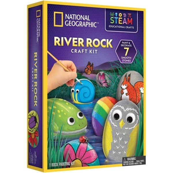National Geographic River Rock Craft Kit Kids Activity/Educational Fun ...