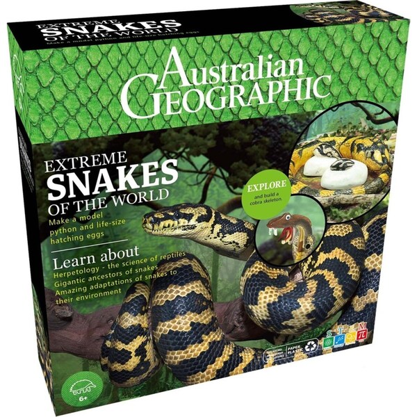 Australian Geographic Extreme Snakes of the World Kids Activity Play ...