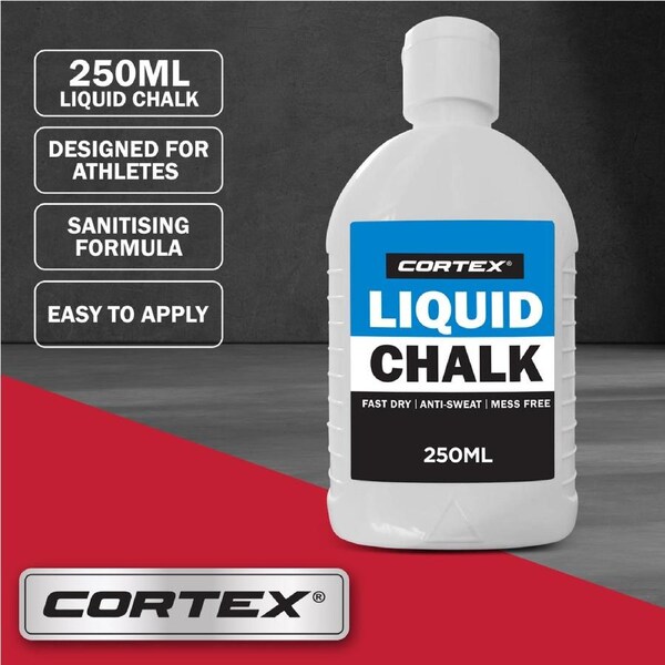 CORTEX Fast Dry Anti-Sweat Liquid Chalk 250ml (Sanitising Formula ...