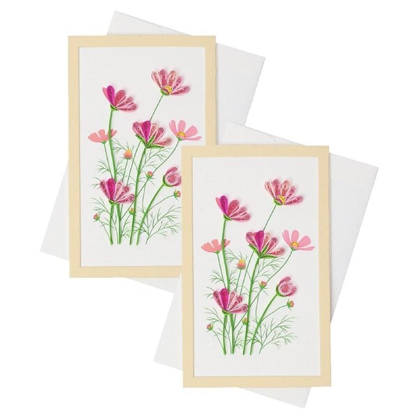 2x Boyle Quilled12.5cm Framed Standing Greeting Card Gift w/ Envelope ...