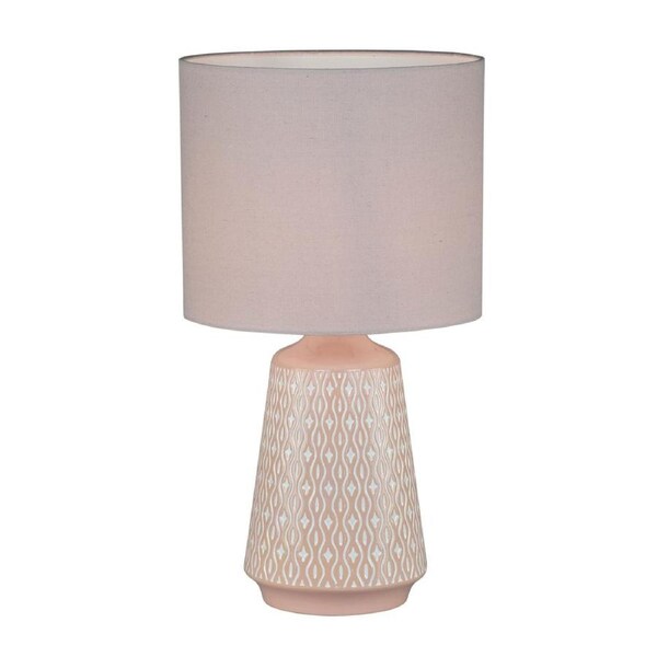 MOANA Ceramic Table Lamp with Shade Pink | Woolworths
