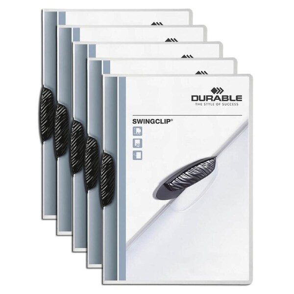 5x Durable Swing Clip 30-Sheet A4 Document Folder Paper Organiser ...