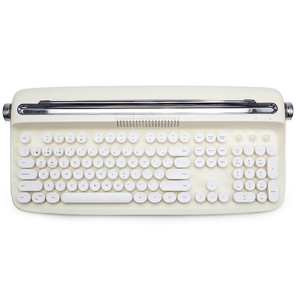 TODO Retro Typewriter Bluetooth Wireless Keyboard Tablet Holder 104 Key ...
