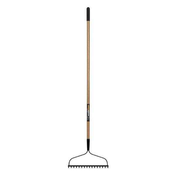 Gardenmaster 16T Steel Bow Rake Spreading/Clearing Garden Soil Hardwood ...