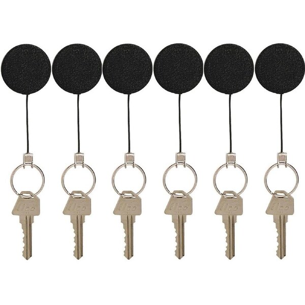 Rexel Retractable Key Holder Heavy Duty With Key Ring Hangsell 6 Pack ...