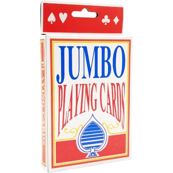 5PK Jumbo Playing Cards Plastic Coated Large Deck Card Game Plating ...
