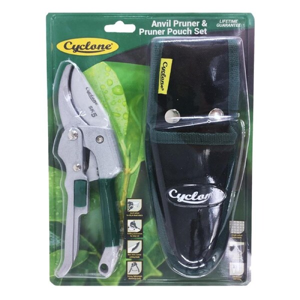 2pc Cyclone Anvil Pruner & Pouch Set Plant/Flowers Cutting/Gardening ...