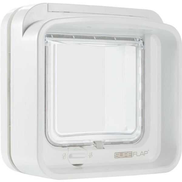 SureFlap Microchip Electronic DualScan Cat Door / Cat Flap in White ...
