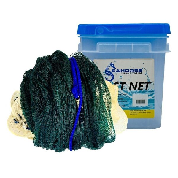 Seahorse Bottom Pocket 8ft Multi-Monofilament Cast Net with 1 Inch Mesh ...