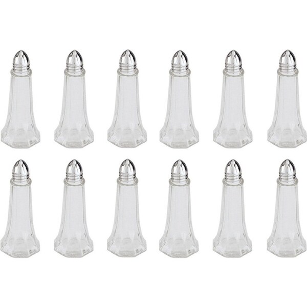 12 x Glass Salt and Pepper Shakers Tower 30ml | Woolworths