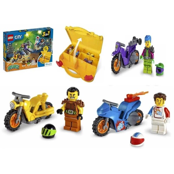 LEGO City 66707 3-in-1 Stuntz Value Set 3 Minifigures 3 Bikes and ...