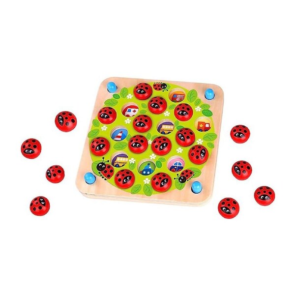 Fat Brain Toy Co. Ladybug's Garden Memory Puzzle Game Kids/Childrens ...
