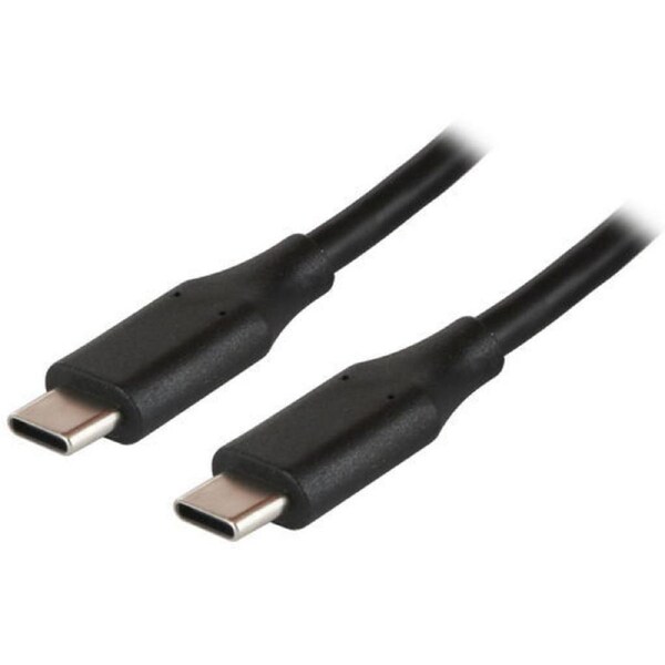 1m USB Type C Plug to USB Type C Plug Data & Power Cable - Black ...