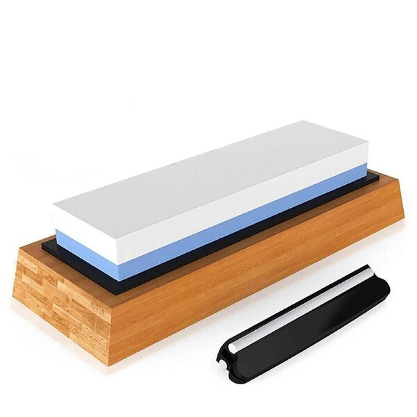 Dual Whetstone Knife Sharpening Stone Water Wet Stone Sharpener - 1000 ...