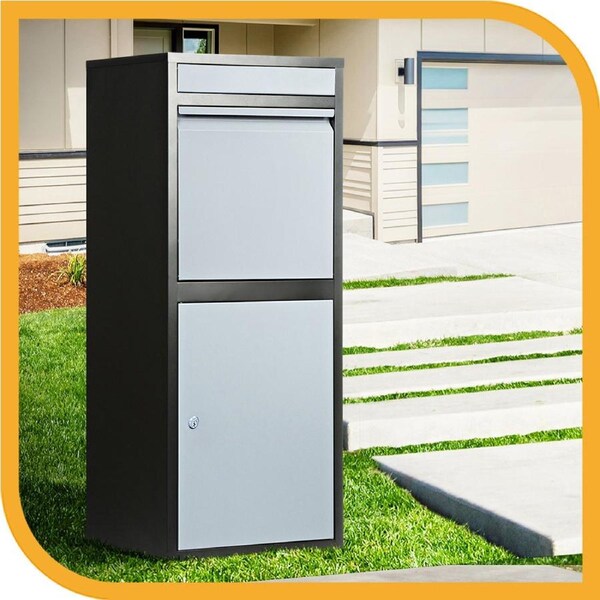 Groverdi Parcel Box Letter Box Package Drop MailBox Security Lock ...