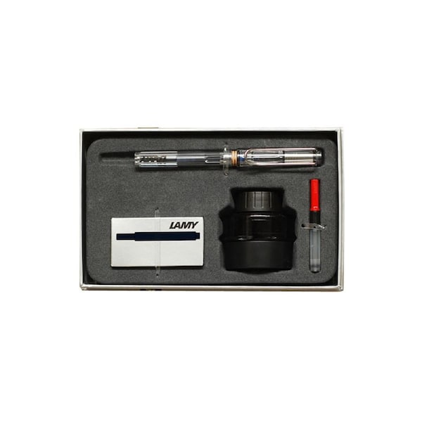Lamy Safari Vista 20cm Plastic Fountain Pen Gift Pack M Handwriting ...