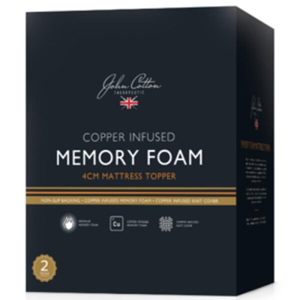 John Cotton Copper Infused Memory Foam Topper King Size | Woolworths
